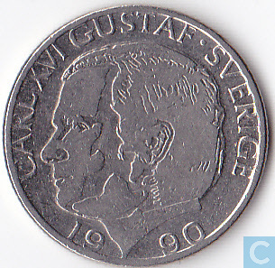 Carl XVI Gustaf's face on the 1 Kroner coin. : r/sweden